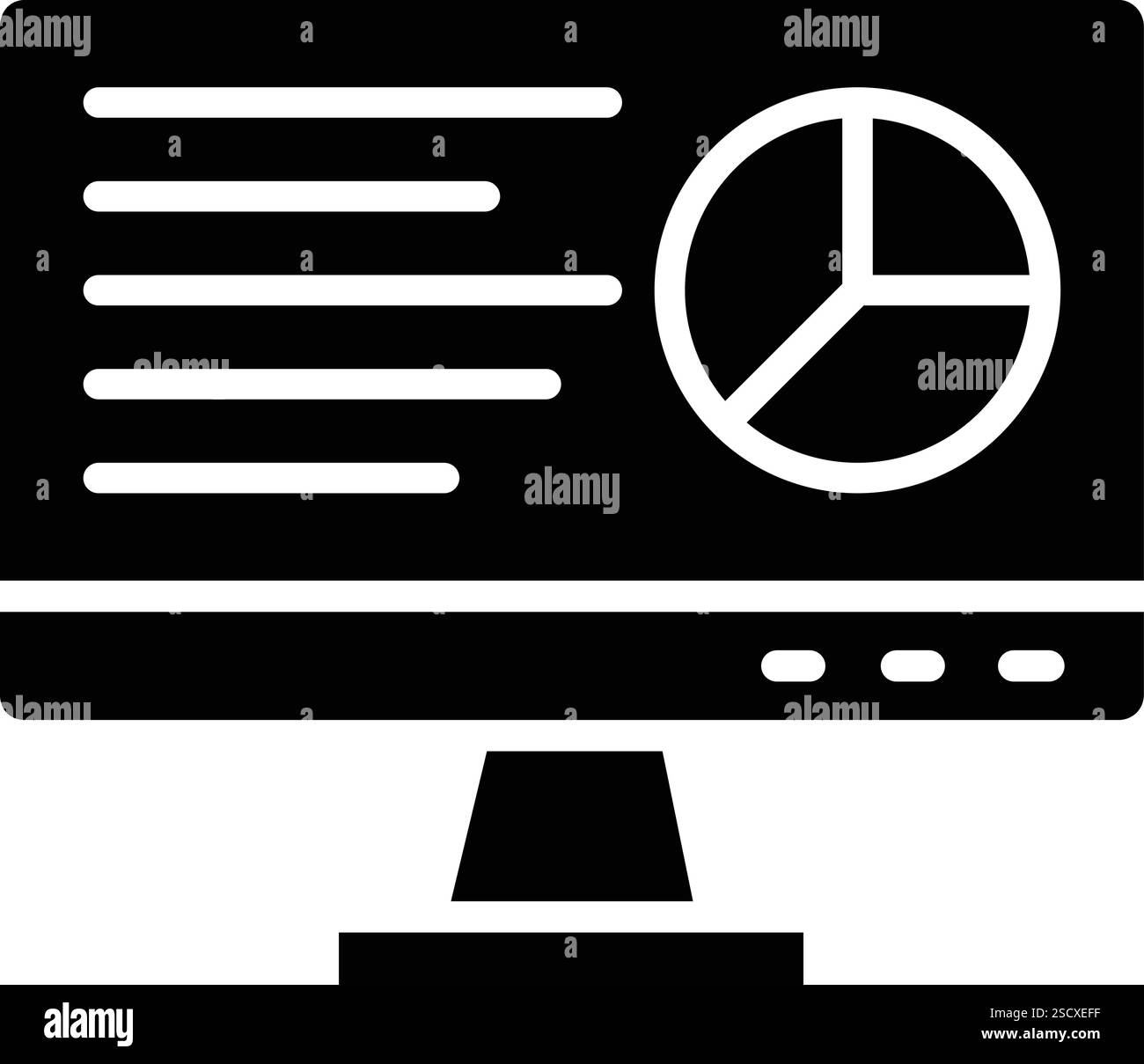 Pie chart Vector Icon Design Illustration Stock Vector Image & Art - Alamy