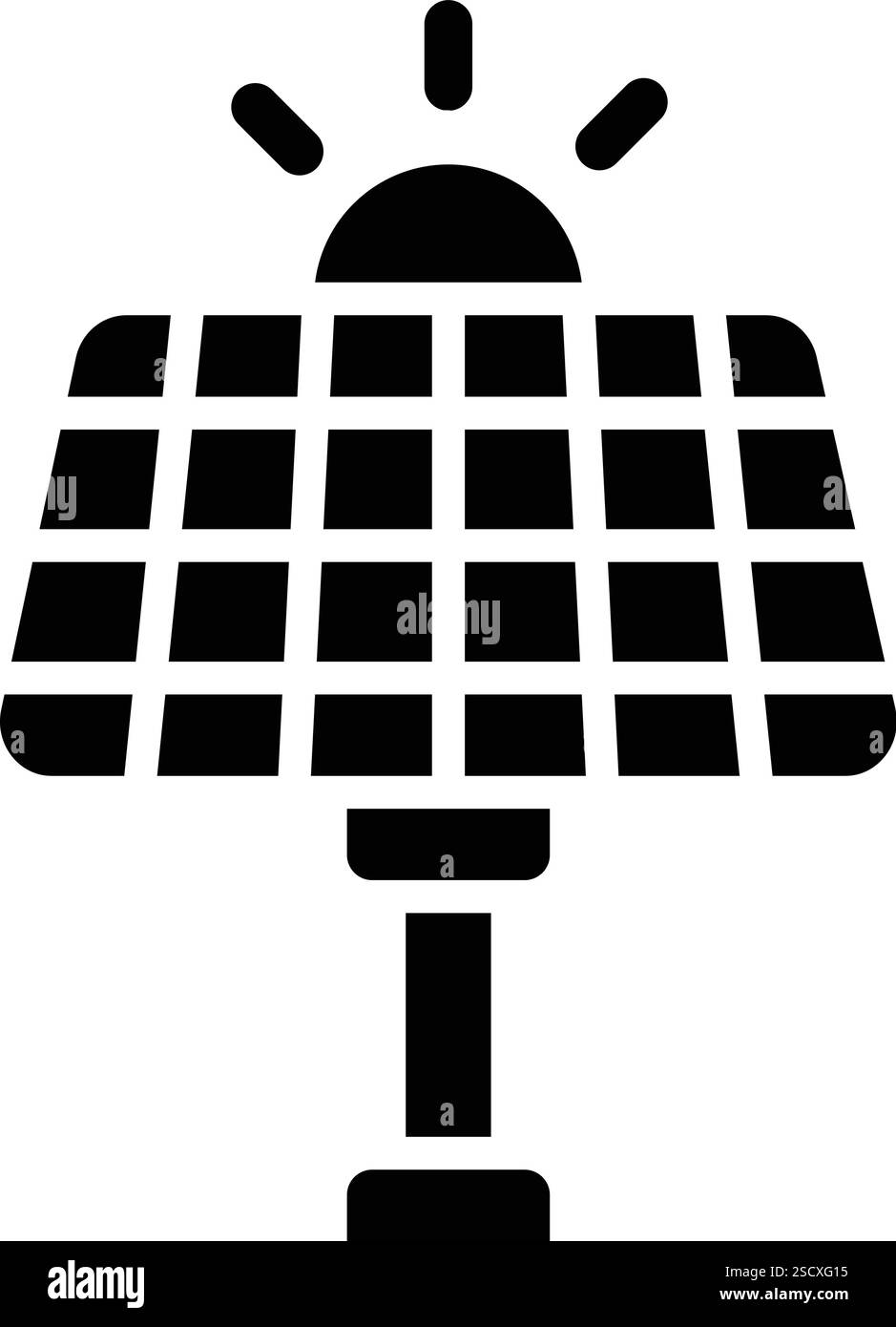 Solar panel Vector Icon Design Illustration Stock Vector Image & Art ...