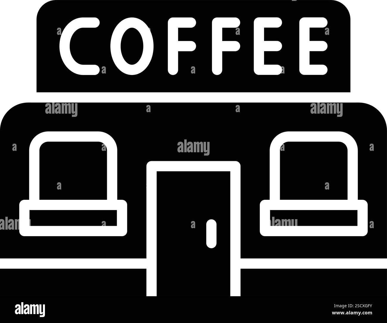 Coffee shop Vector Icon Design Illustration Stock Vector Image & Art ...