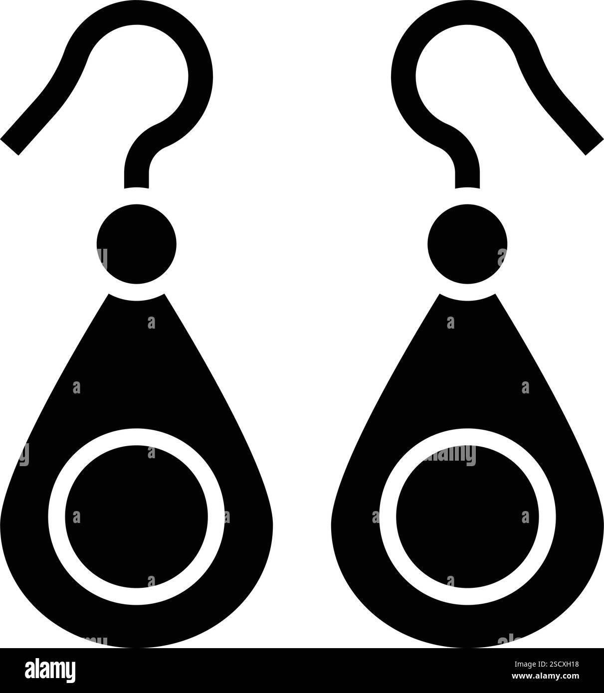 Earrings vector vectors hi-res stock photography and images - Alamy