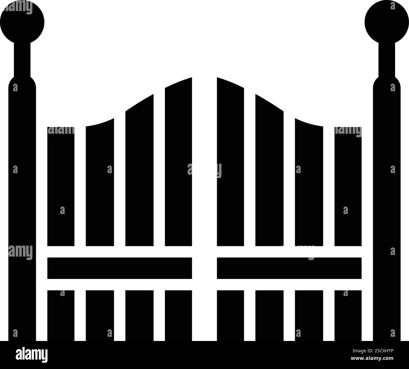 Gate vector vectors Black and White Stock Photos & Images - Alamy