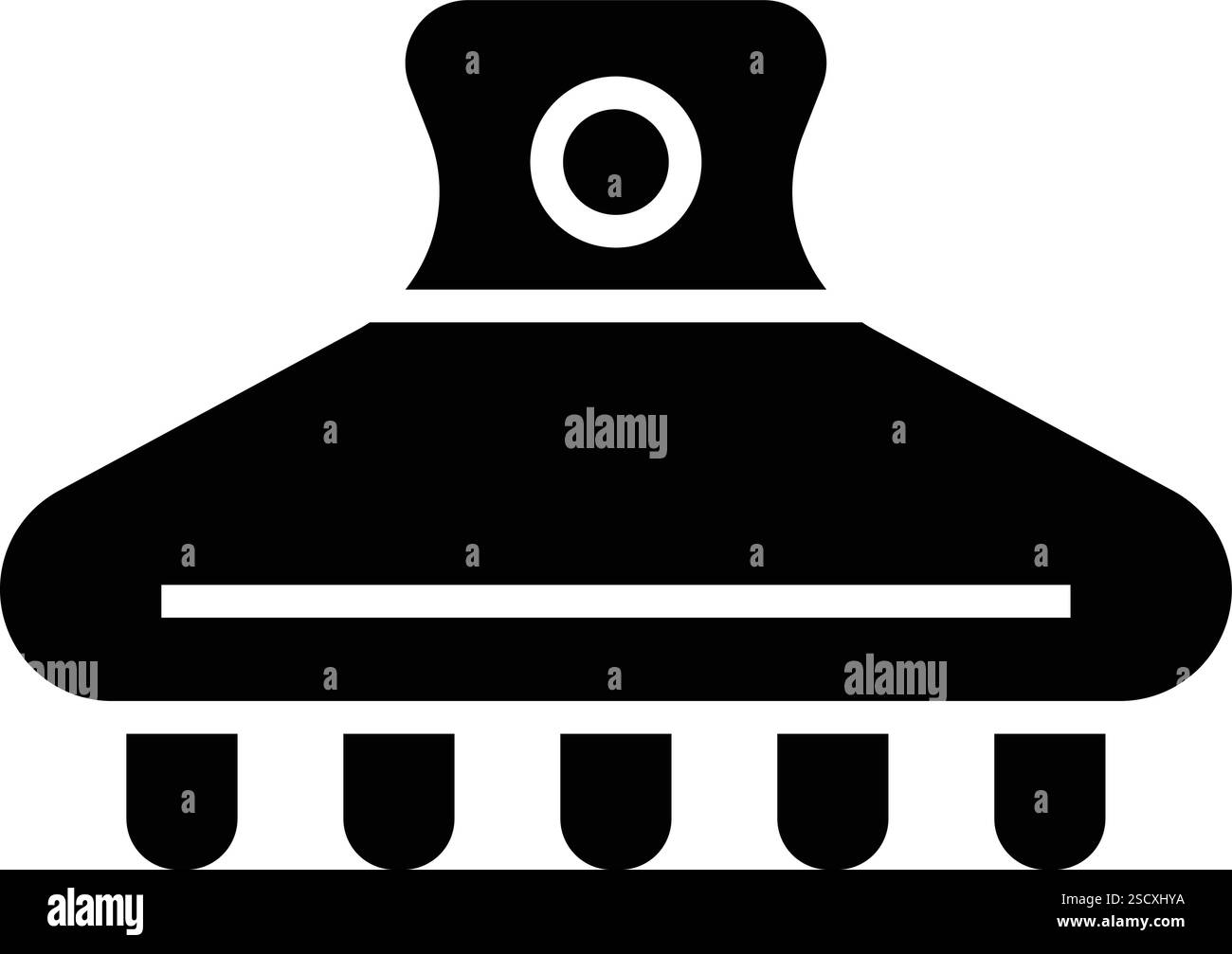 Hair clamp Vector Icon Design Illustration Stock Vector Image & Art - Alamy