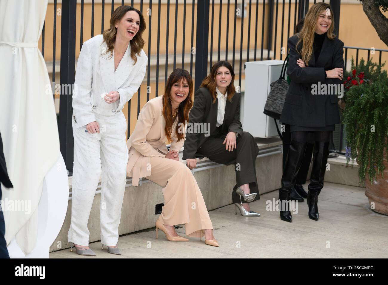 Rome, Italy. 07th Feb, 2025. Actresses Emanuela Fanelli, Claudia ...