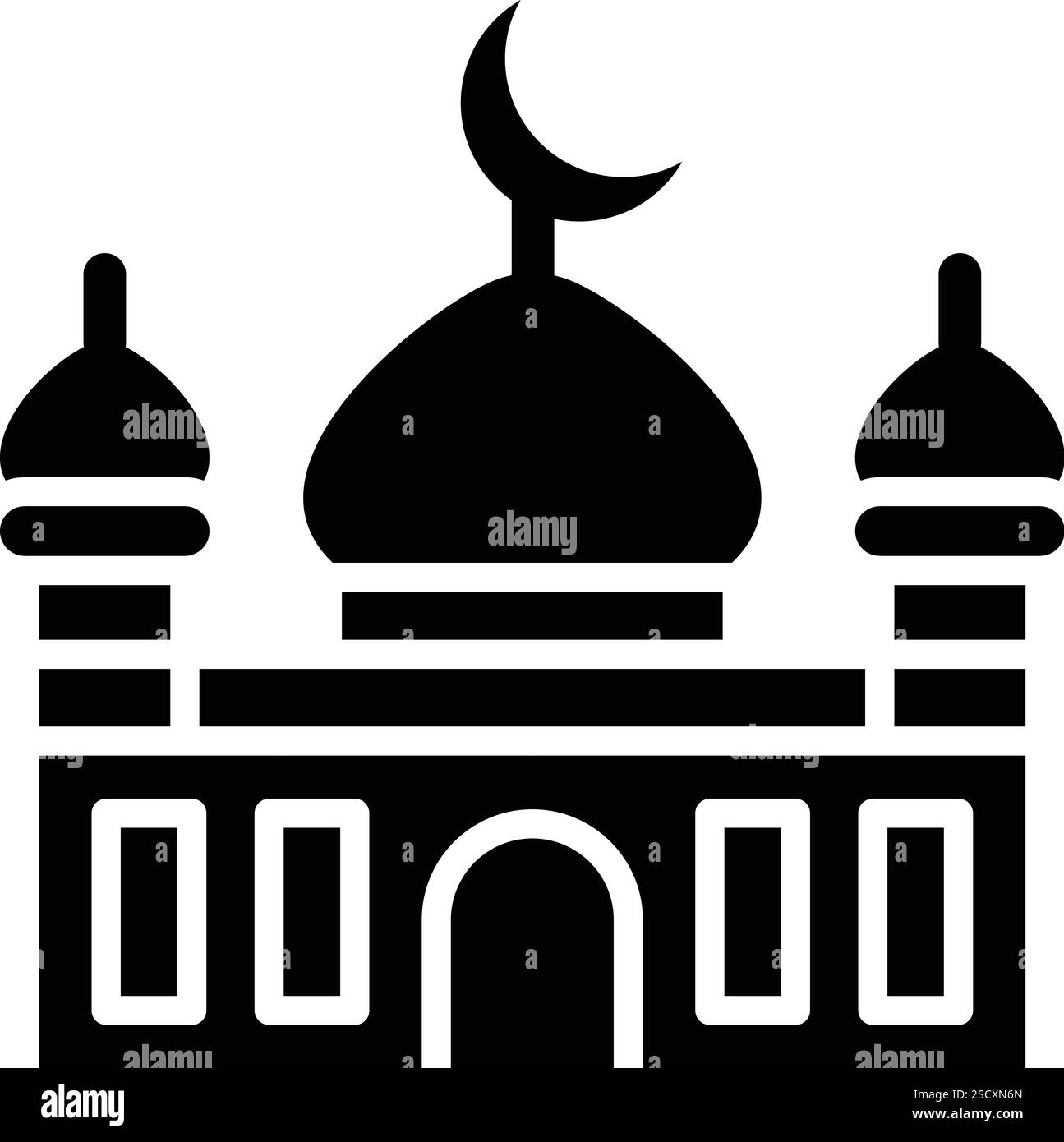 Mosque icon vector vectors Cut Out Stock Images & Pictures - Alamy