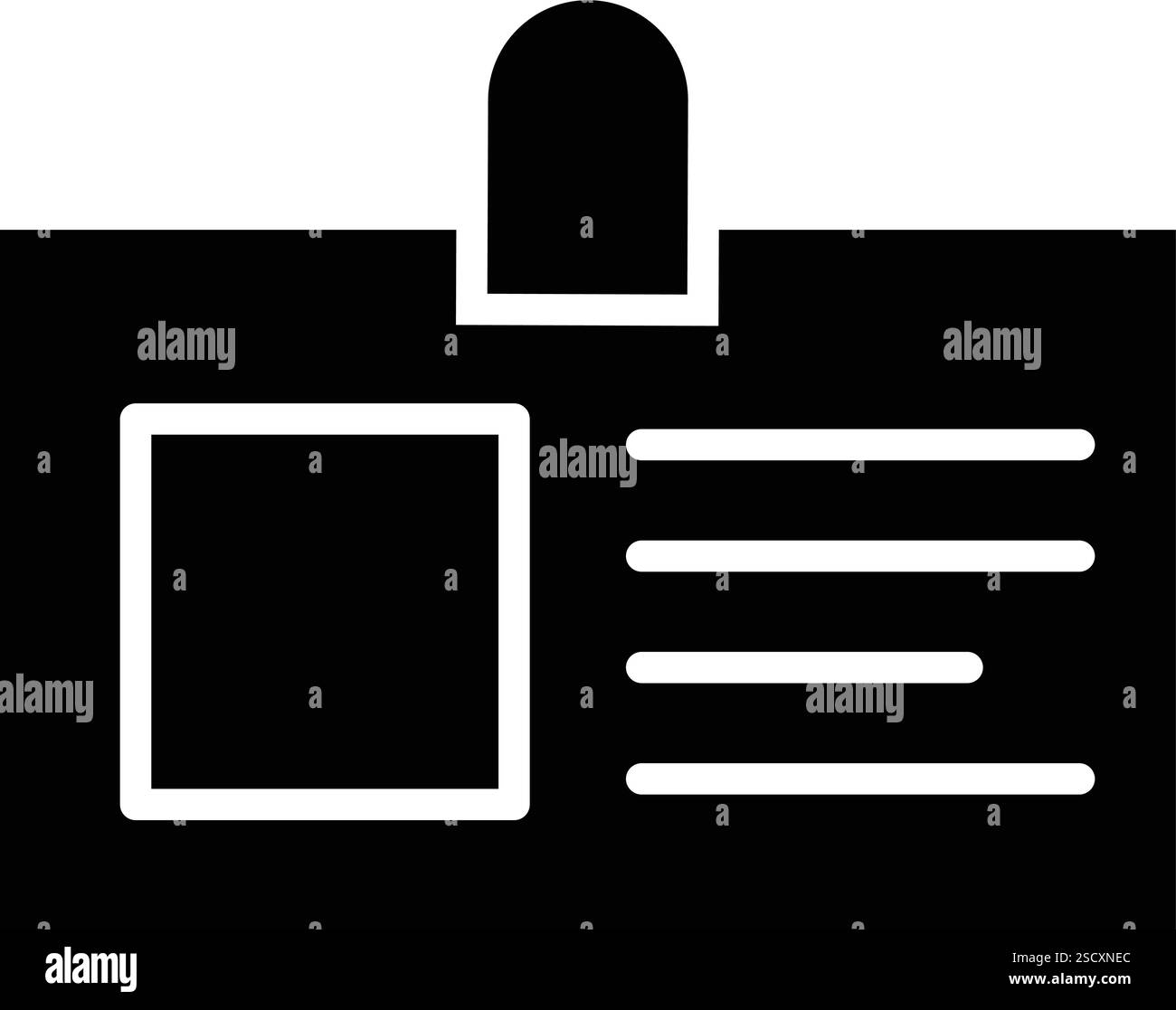 Id card vector Black and White Stock Photos & Images - Alamy