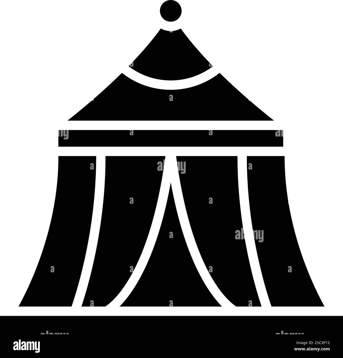 Circus tent logo vector vectors Black and White Stock Photos & Images ...