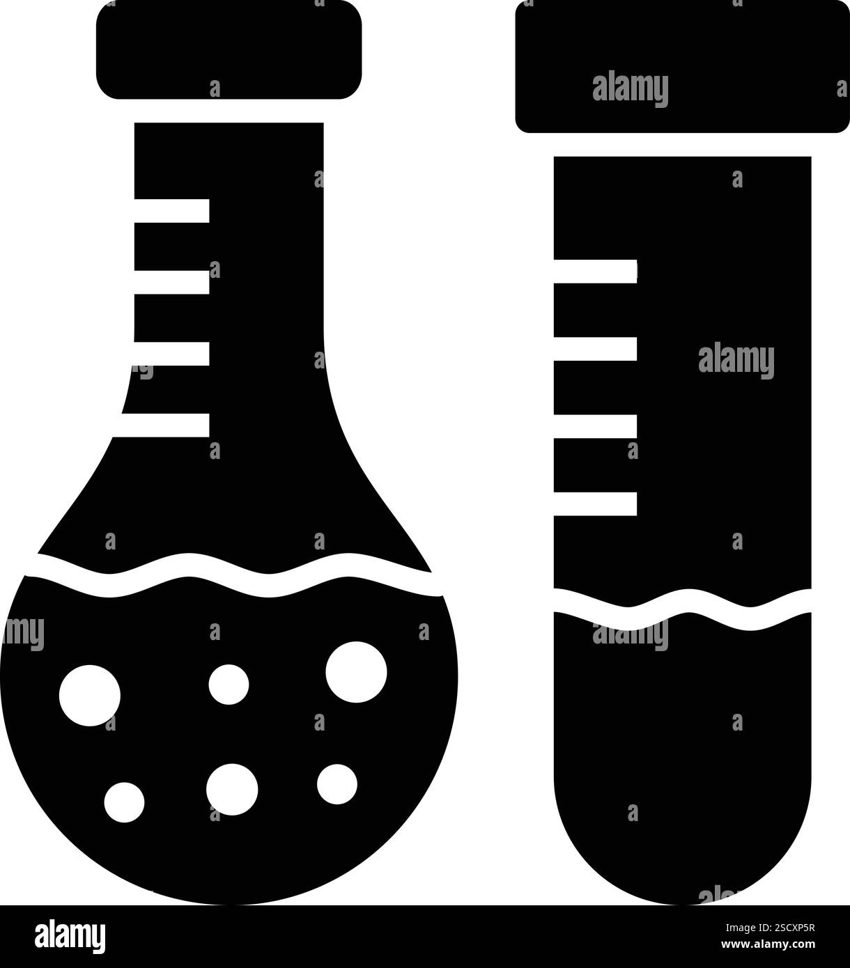 Chemistry lab vector vectors Black and White Stock Photos & Images - Alamy