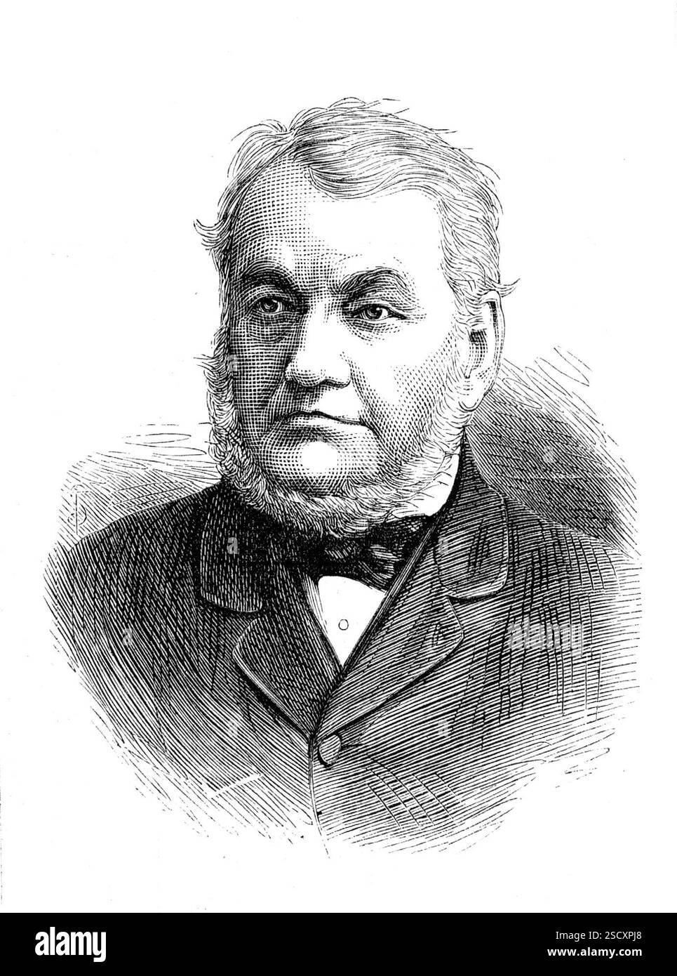 The late Mr. John Locke, Q.C., M.P., 1880. Engraving from a photograph ...