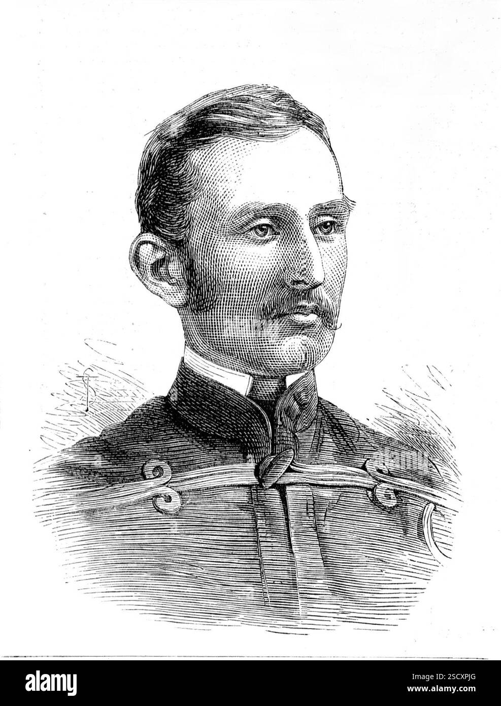 The late Lieutenant H. H. Forbes, 1880. Engraving from a photograph by ...