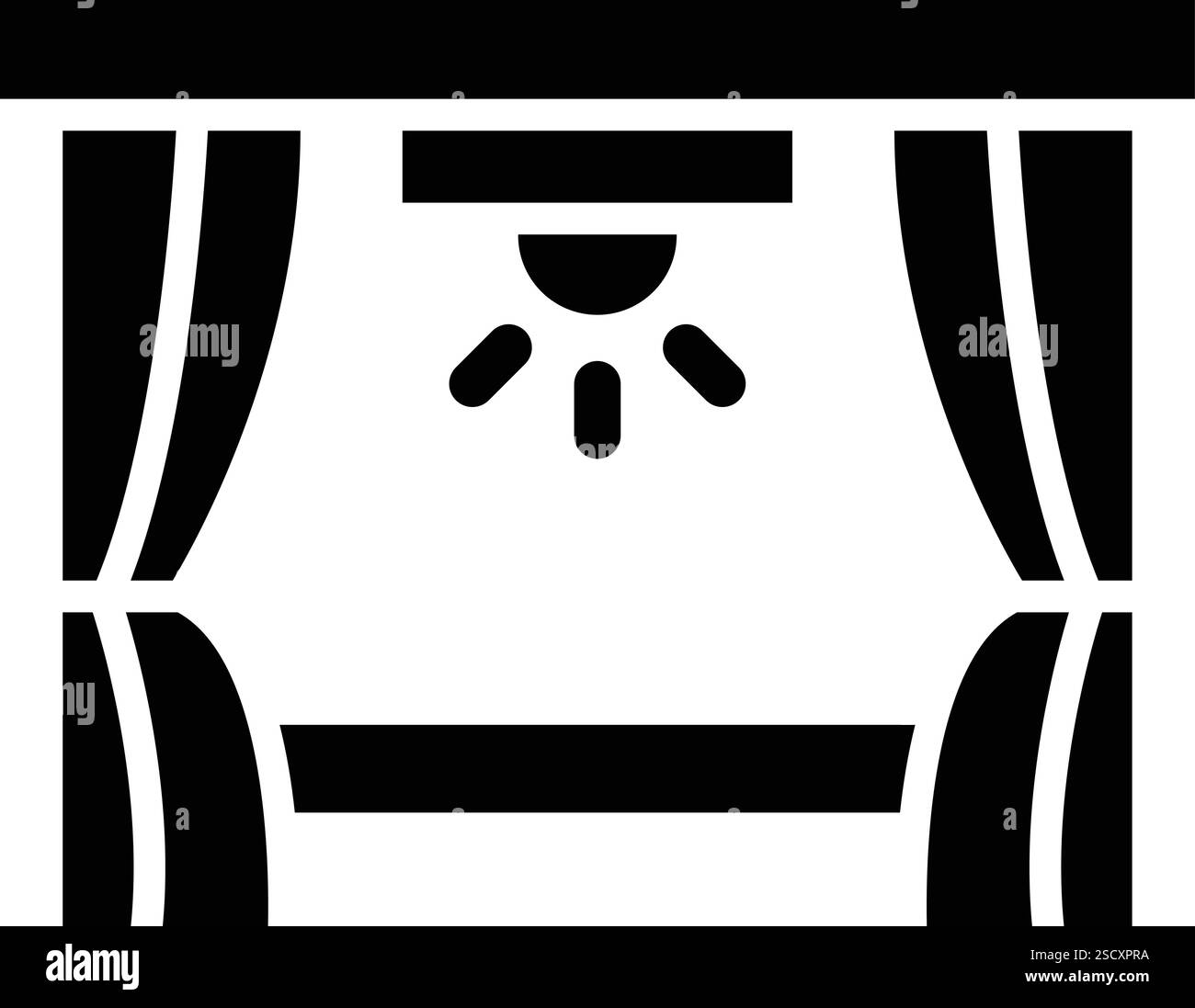 Stage vector icon design Cut Out Stock Images & Pictures - Alamy
