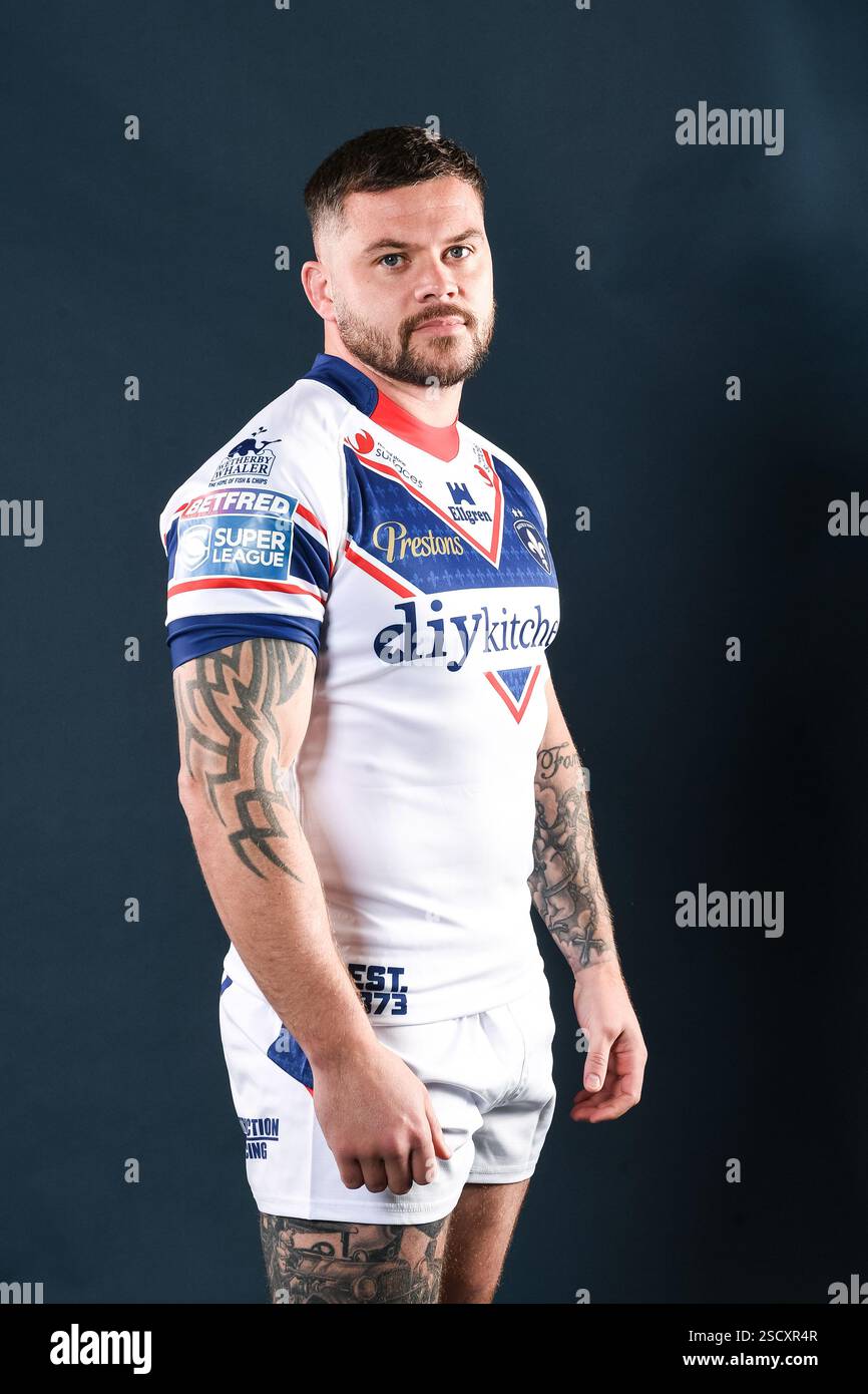 Wakefield, England -7th February 2024 - Wakefield Trinity's Liam Hood ...
