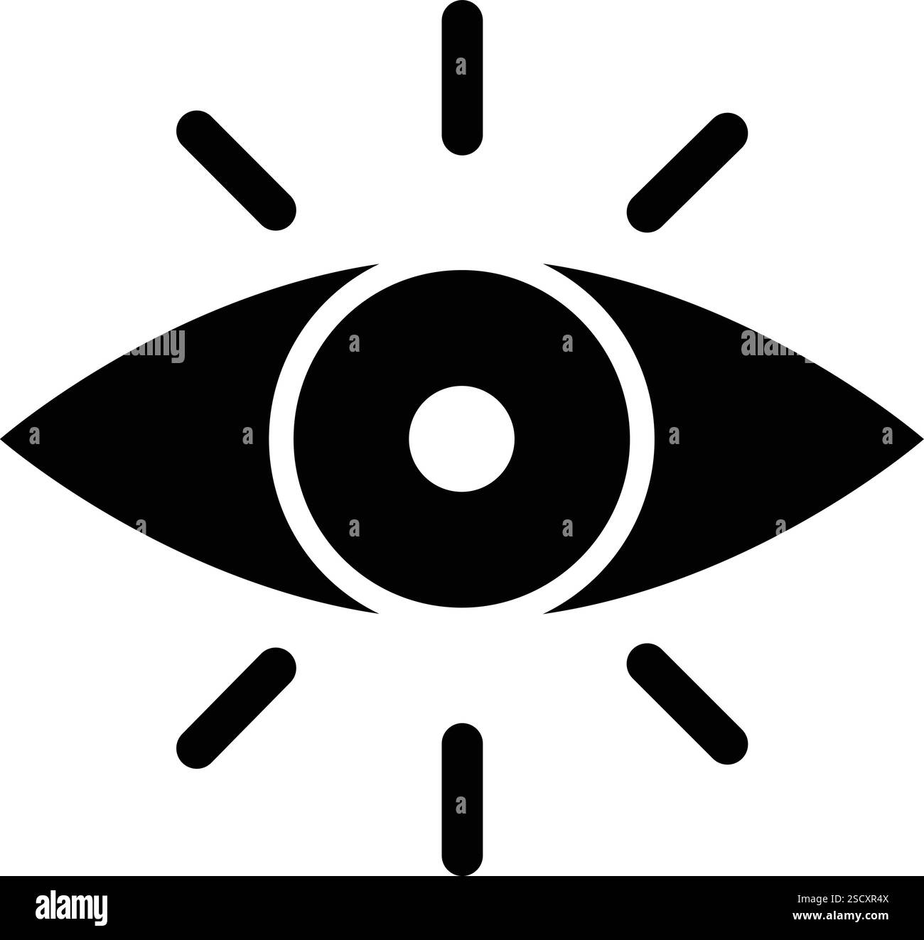 Eye Vector Icon Design Illustration Stock Vector Image & Art - Alamy