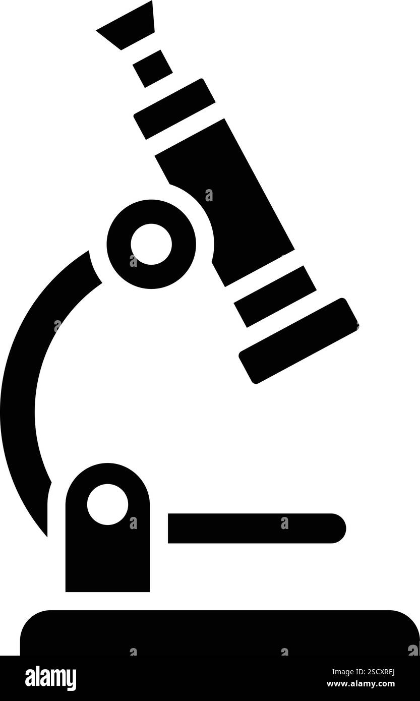 Science microscope icon outline Black and White Stock Photos & Images ...