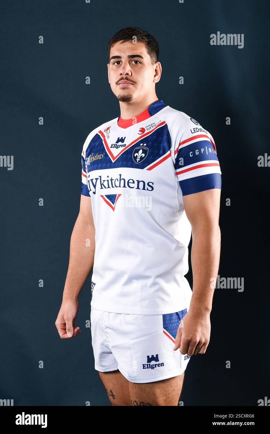 Wakefield, England -7th February 2024 - Wakefield Trinity's Caleb ...