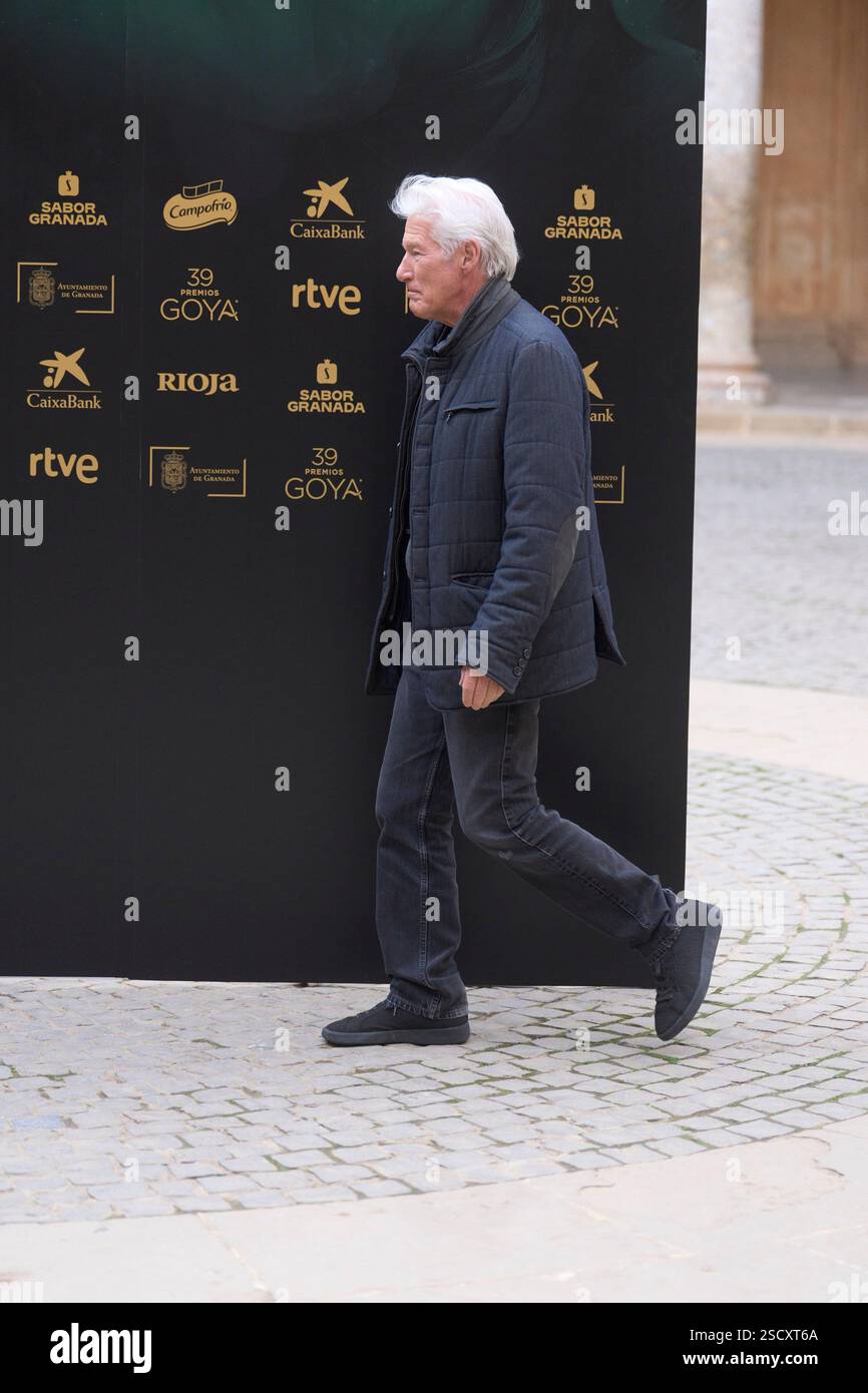 Granada. Spain. 20250207, Richard Gere attends a photocall as winner of ...