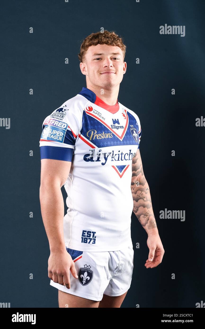 Wakefield, England -7th February 2024 - Wakefield Trinity's Harvey Smith Rugby League Wakefield ...