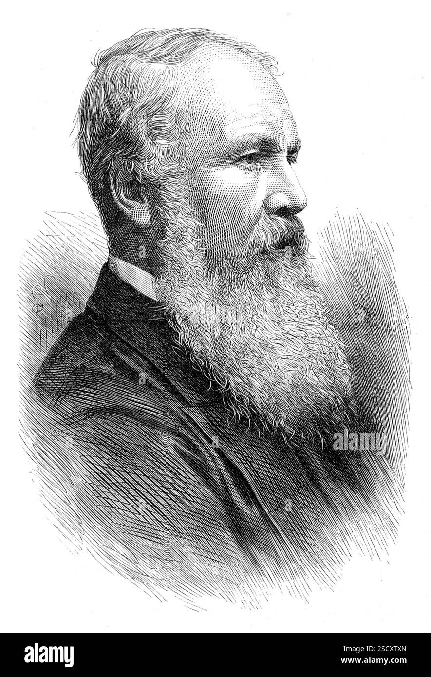 The Very Rev. J. C. Ryle, Dean of Salisbury, 1880. Engraving from a ...