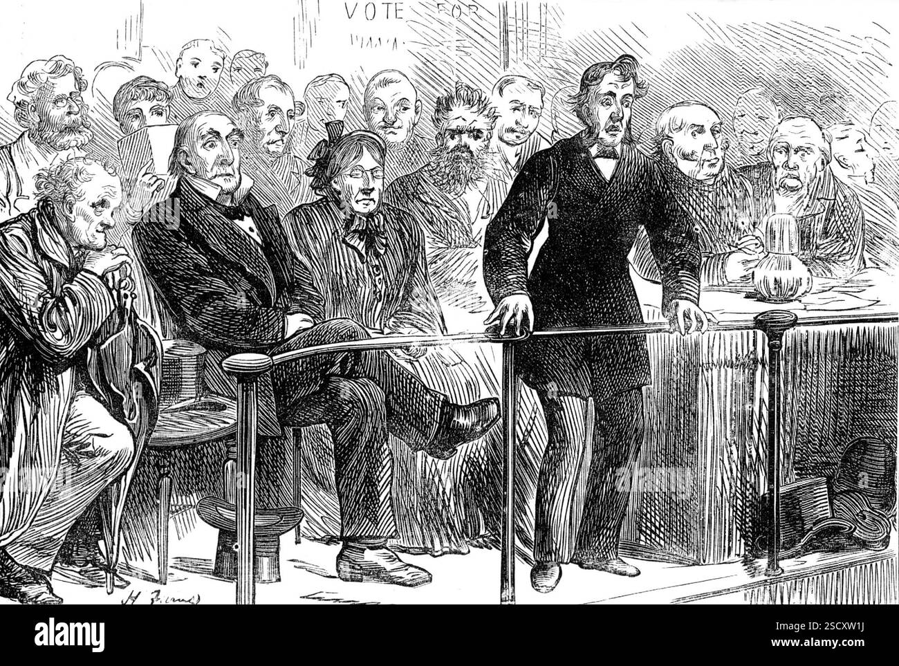 Election Sketches: modest merit, 1880. '...the reader who has had any ...