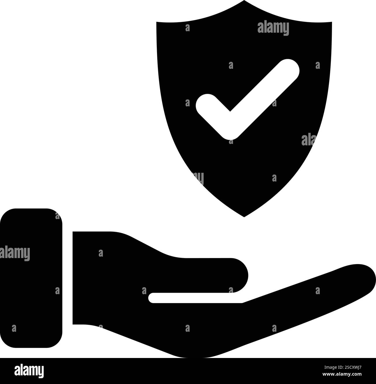 Life insurance icon line Black and White Stock Photos & Images - Alamy