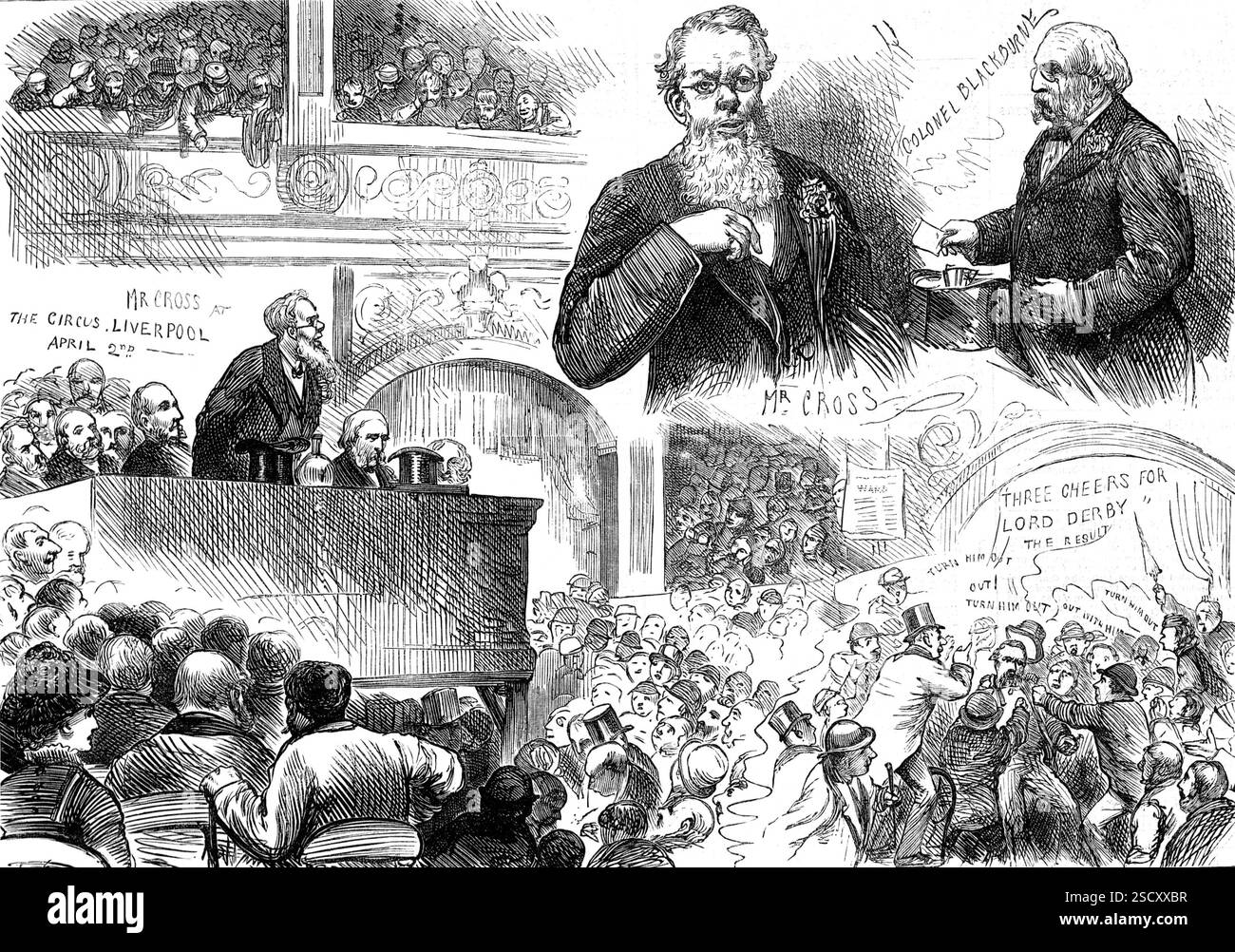 The General Election: Conservative meeting at Hengler's Circus ...