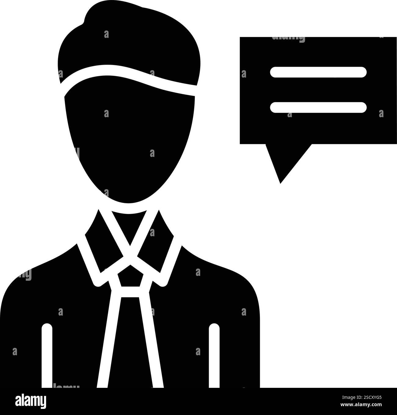 Financial advisor icon outline Cut Out Stock Images & Pictures - Alamy