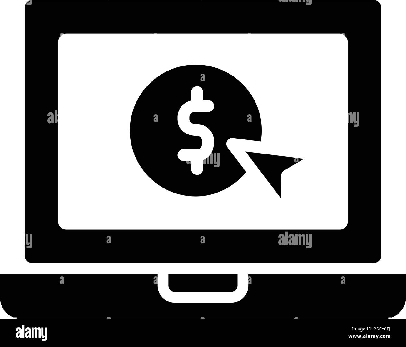 Pay per click outline Cut Out Stock Images & Pictures - Alamy