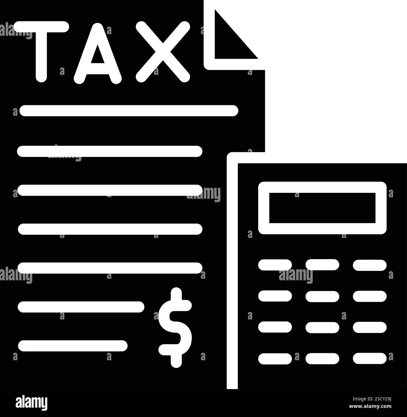 Tax vector Cut Out Stock Images & Pictures - Alamy
