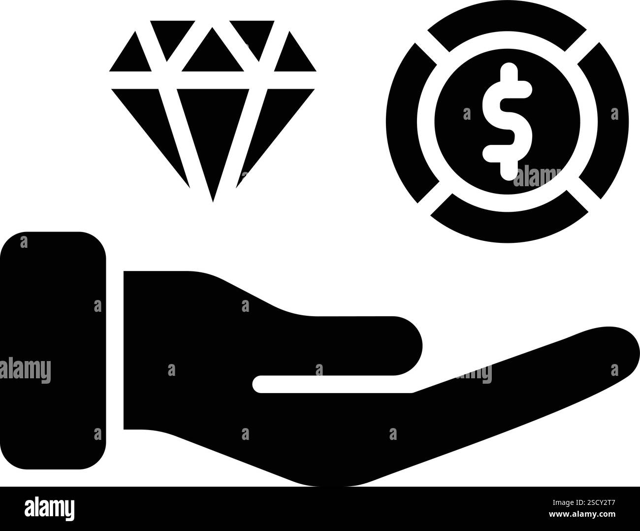 Wealth Vector Icon Design Illustration Stock Vector Image & Art - Alamy