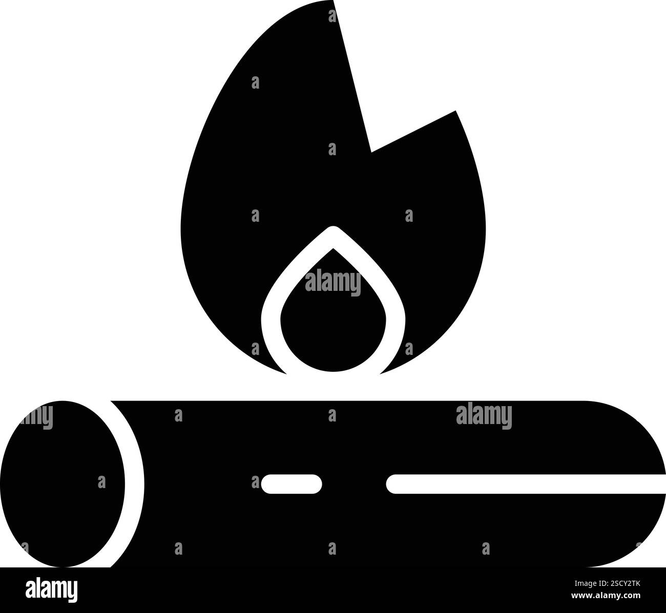 Bonfire isolated vector vectors Black and White Stock Photos & Images ...