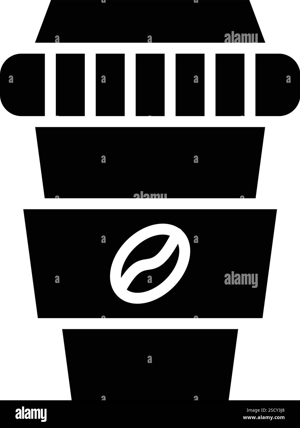 Cup symbol outline filled Stock Vector Images - Alamy