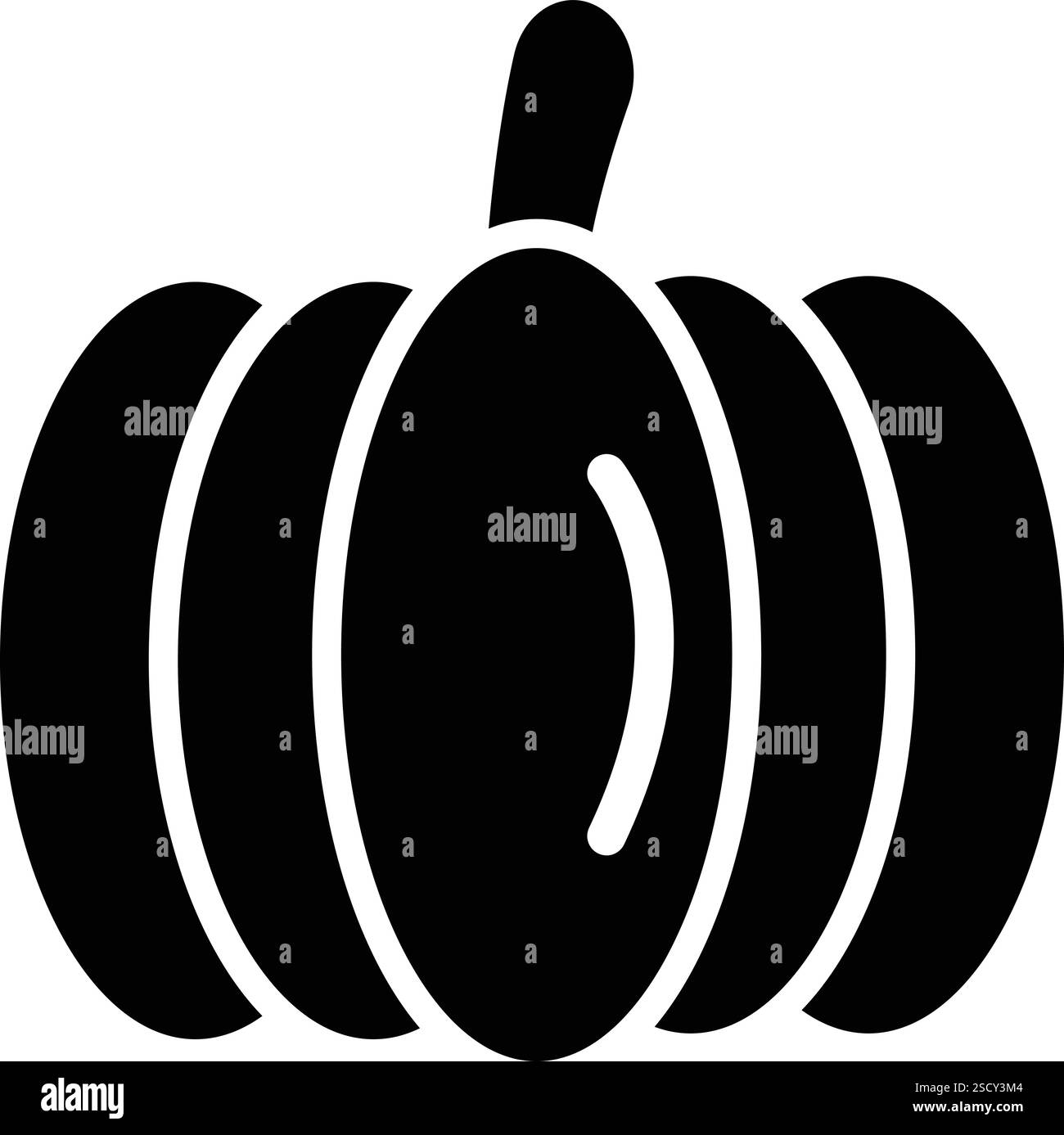 Pumpkin icon flat Black and White Stock Photos & Images - Alamy