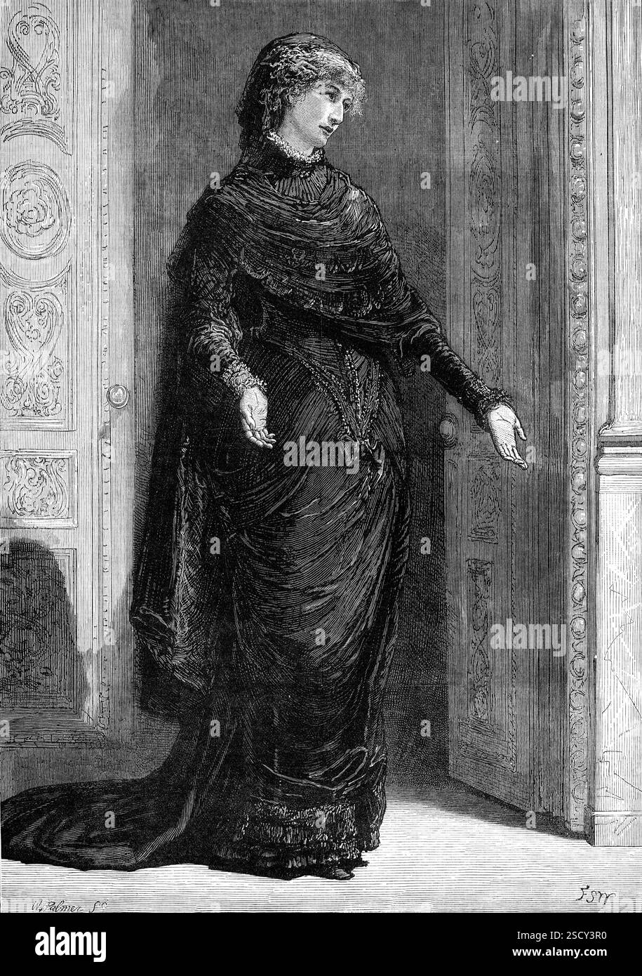 Mdlle. Sarah Bernhardt as Gilberte, in "Frou-Frou," at the Gaiety ...