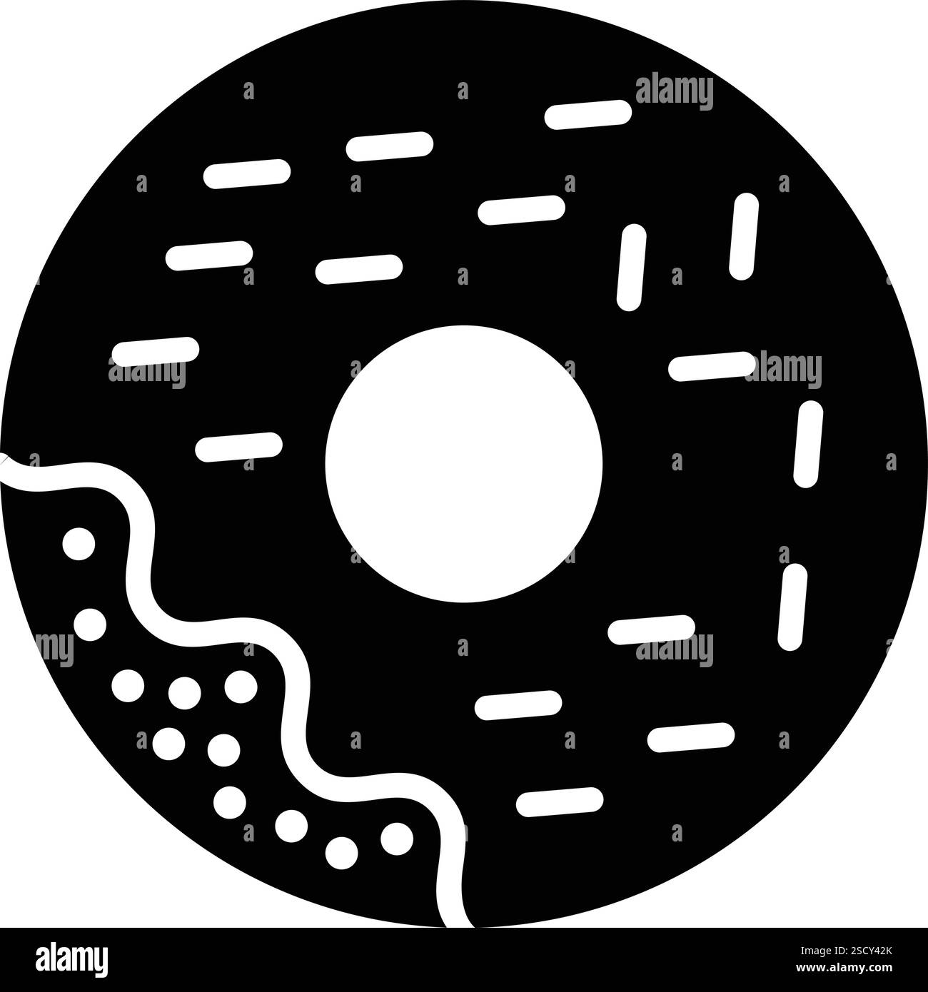 Filled donut Black and White Stock Photos & Images - Alamy