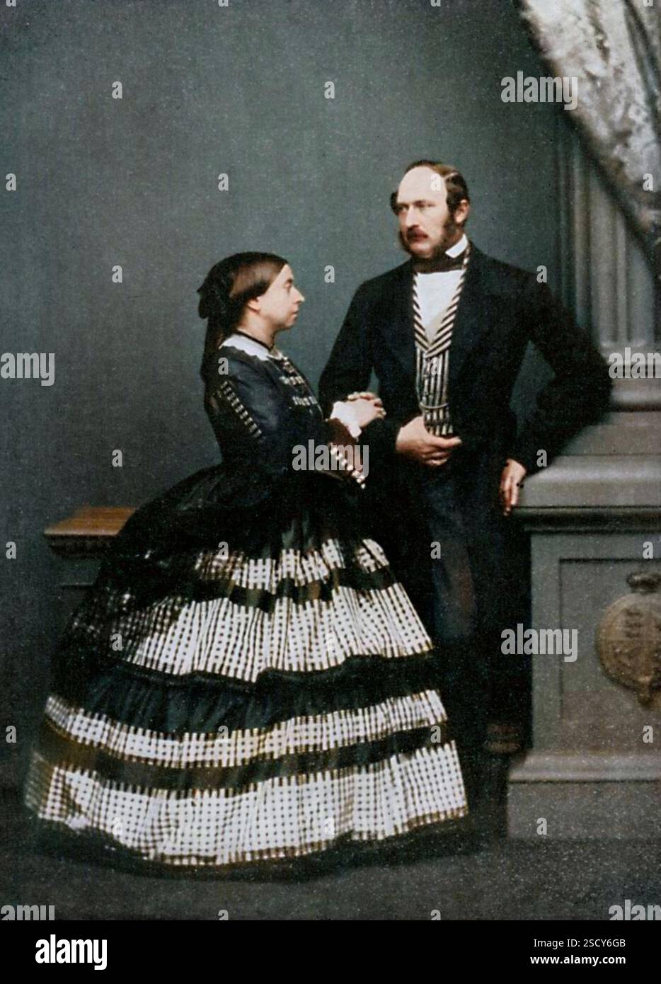 Queen Victoria and Albert, Prince Consort, 1861 (1964). A print from ...