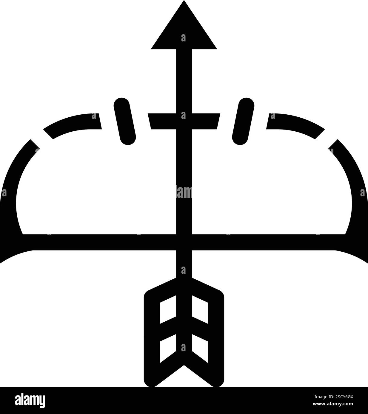 Bow icon vector symbol Black and White Stock Photos & Images - Alamy