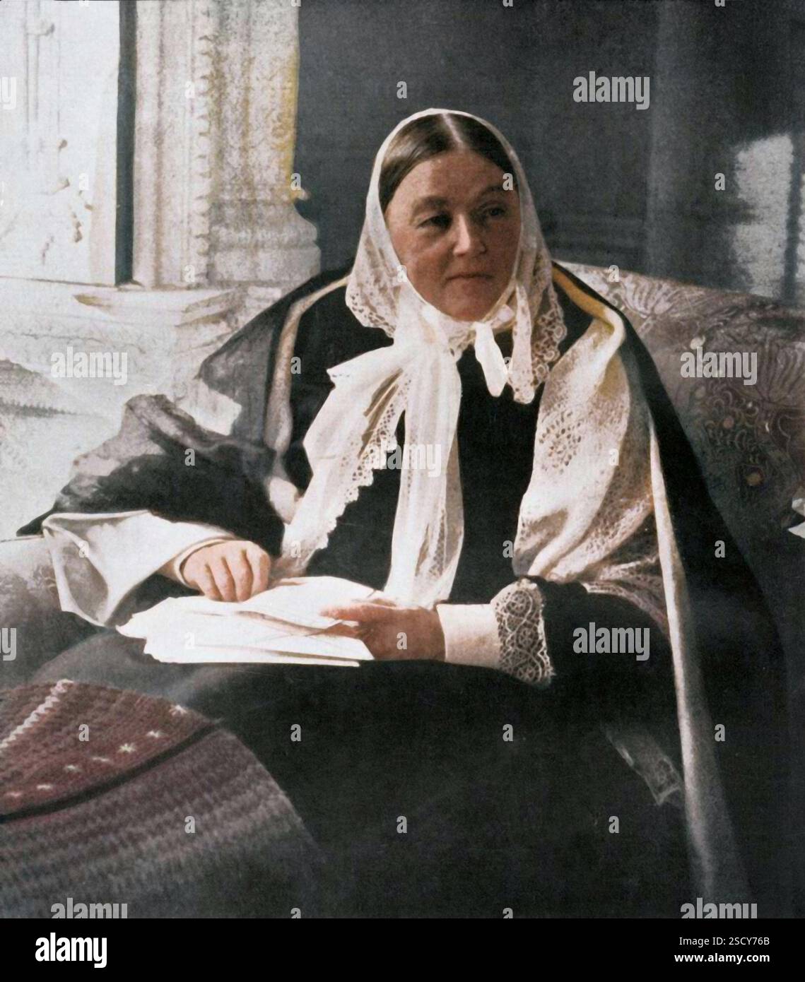 Florence nightingale lamp black and white hi-res stock photography and ...