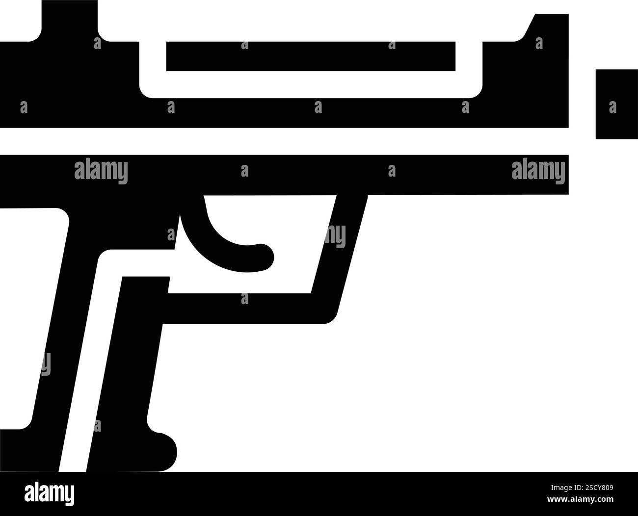 Pistol Vector Icon Design Illustration Stock Vector Image & Art - Alamy