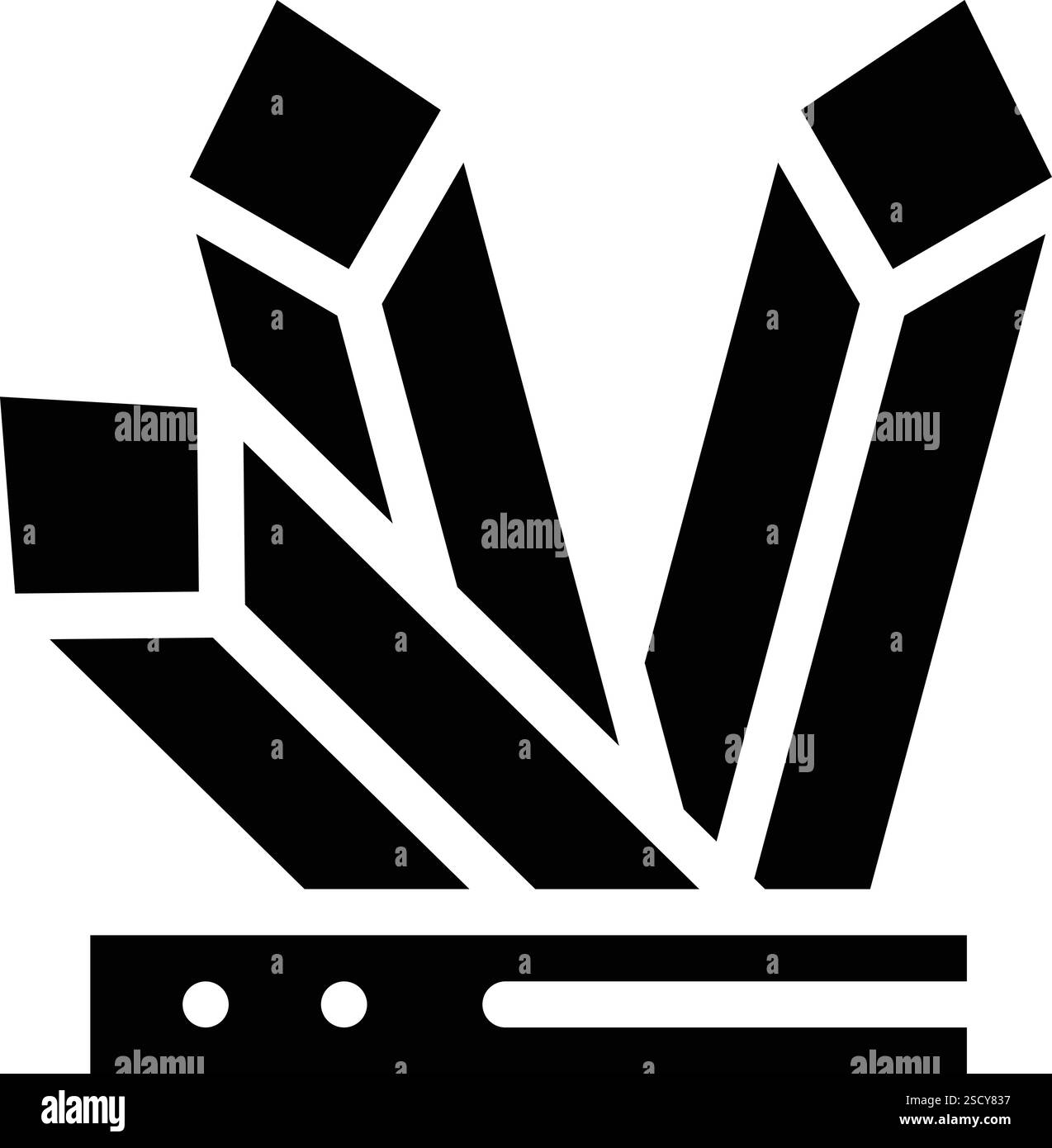 Flat crystals Black and White Stock Photos & Images - Alamy