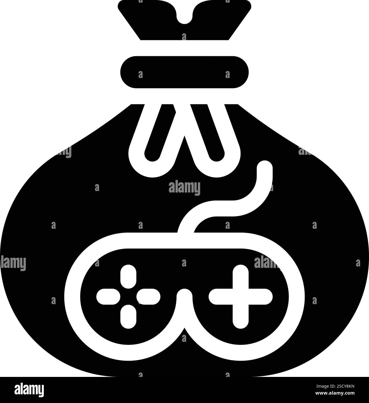 Money bag icon 3d Black and White Stock Photos & Images - Alamy