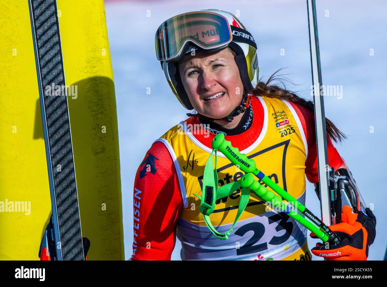 07 February 2025, Austria, Saalbach-Hinterglemm: Alpine skiing: World ...