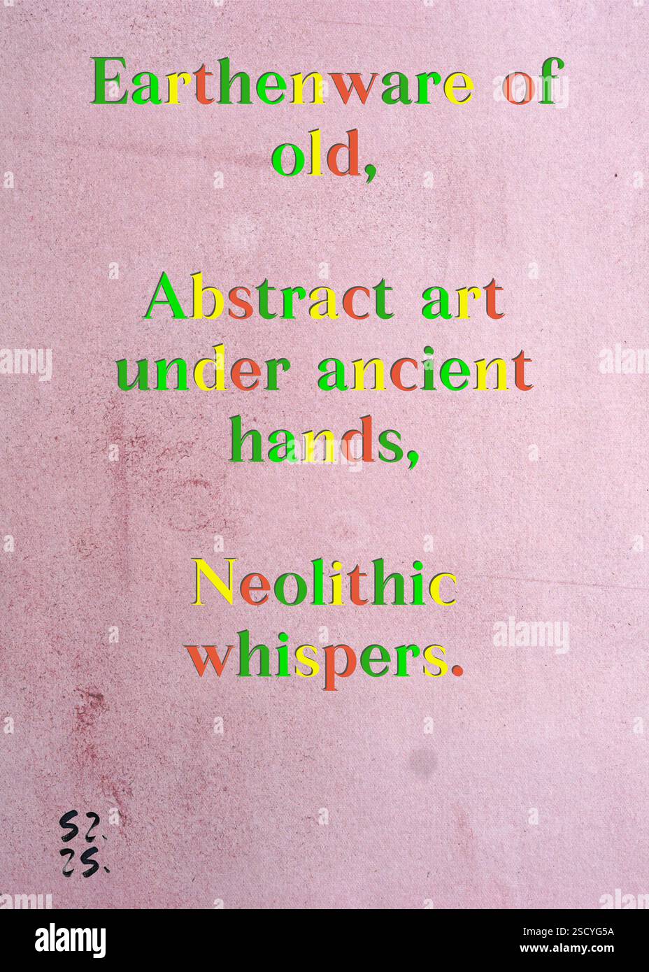 Earthenware of old, Abstract art under ancient hands, Neolithic ...