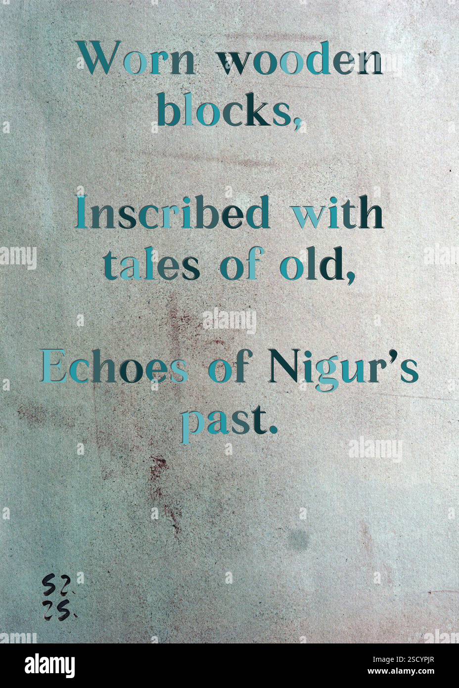 Worn wooden blocks, Inscribed with tales of old, Echoes of Nigur's past ...