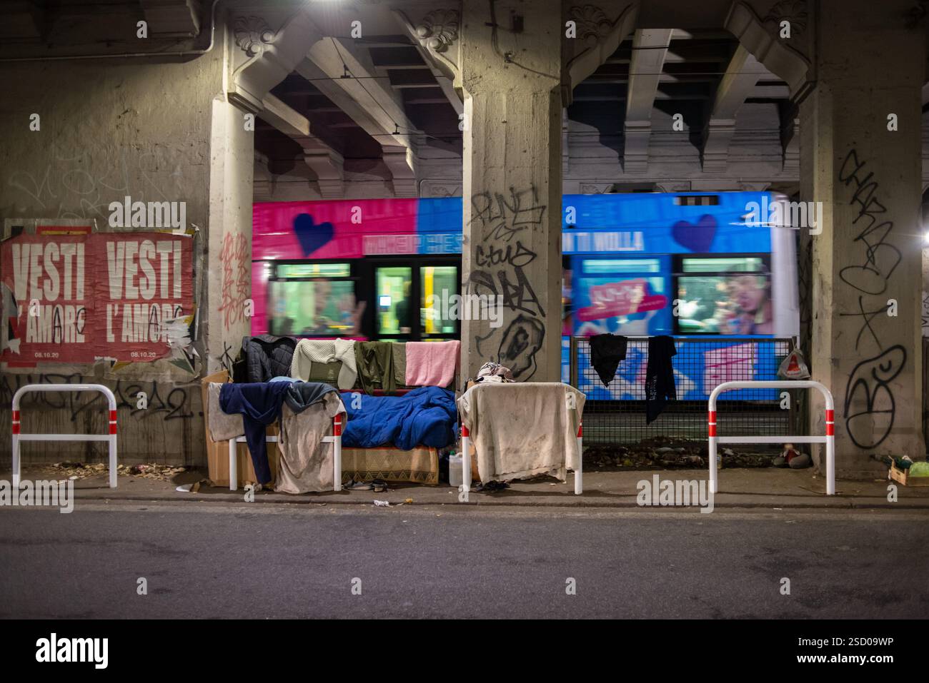 January 18, 2025 - Rome, Italy: Homeless - Scalo San Lorenzo © Andrea ...