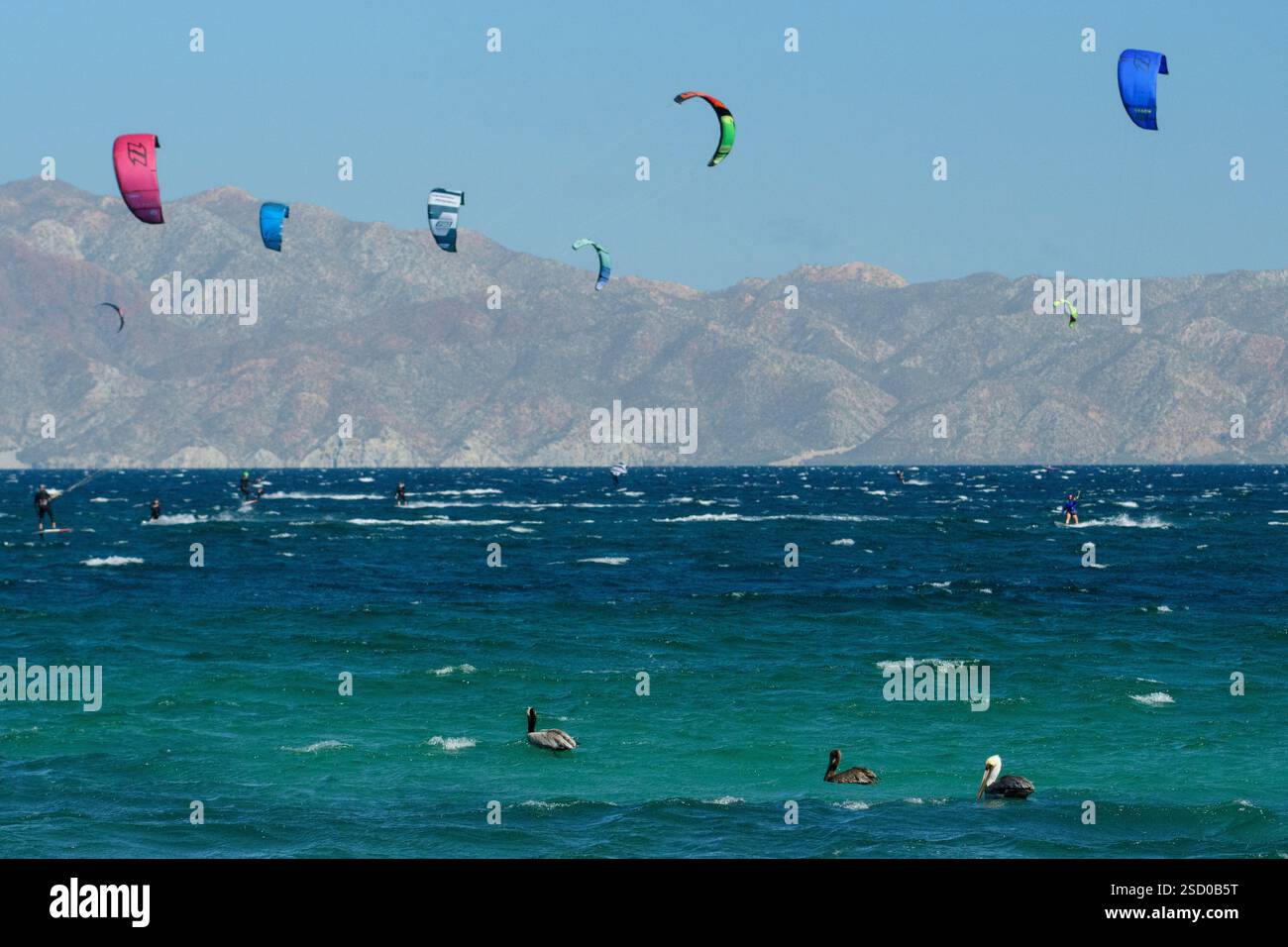 Mexico, Baja California,Ventana bay, El Sargento, Cerralvo Island and ...