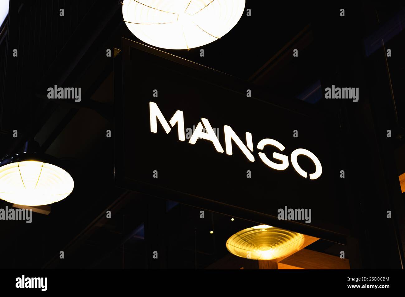 Mango Storefront Logo. Elegant Branding Display. London, UK, 4 July ...