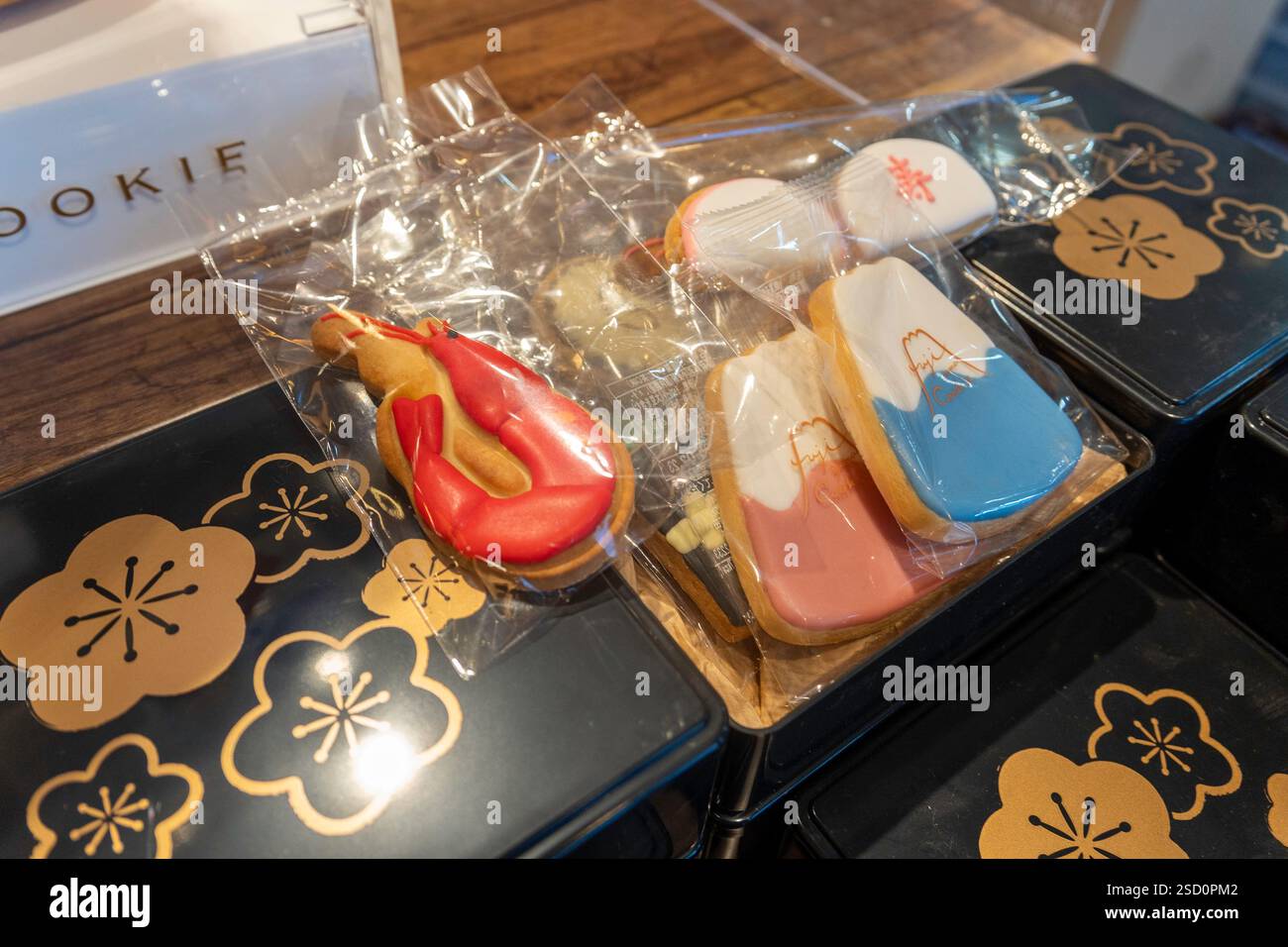 Deliciously crafted Japanese cookies showcasing iconic cultural symbols ...