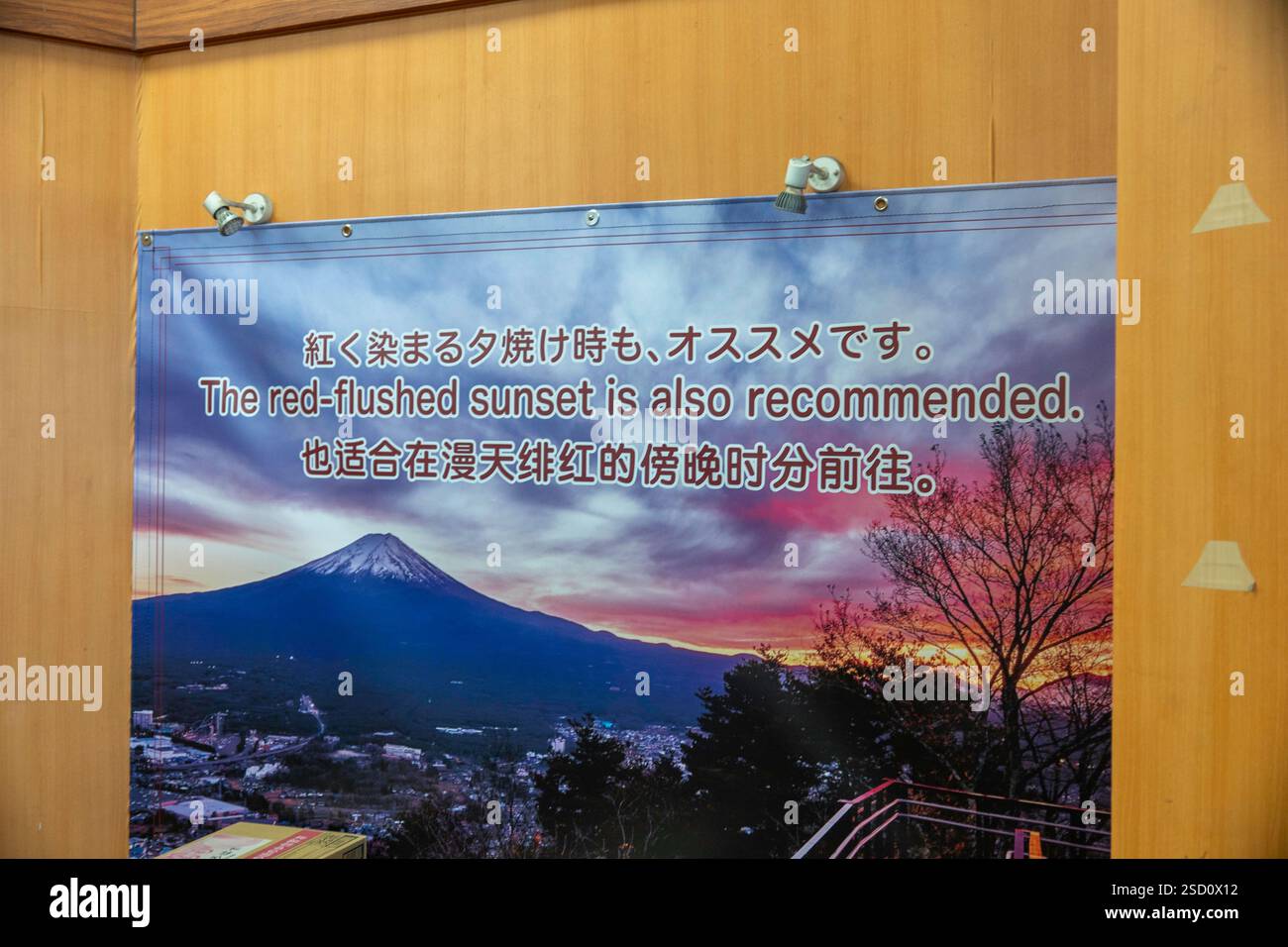 Fujiyama, Japan - Jan 2nd 2025: Capturing the serene beauty of a red ...
