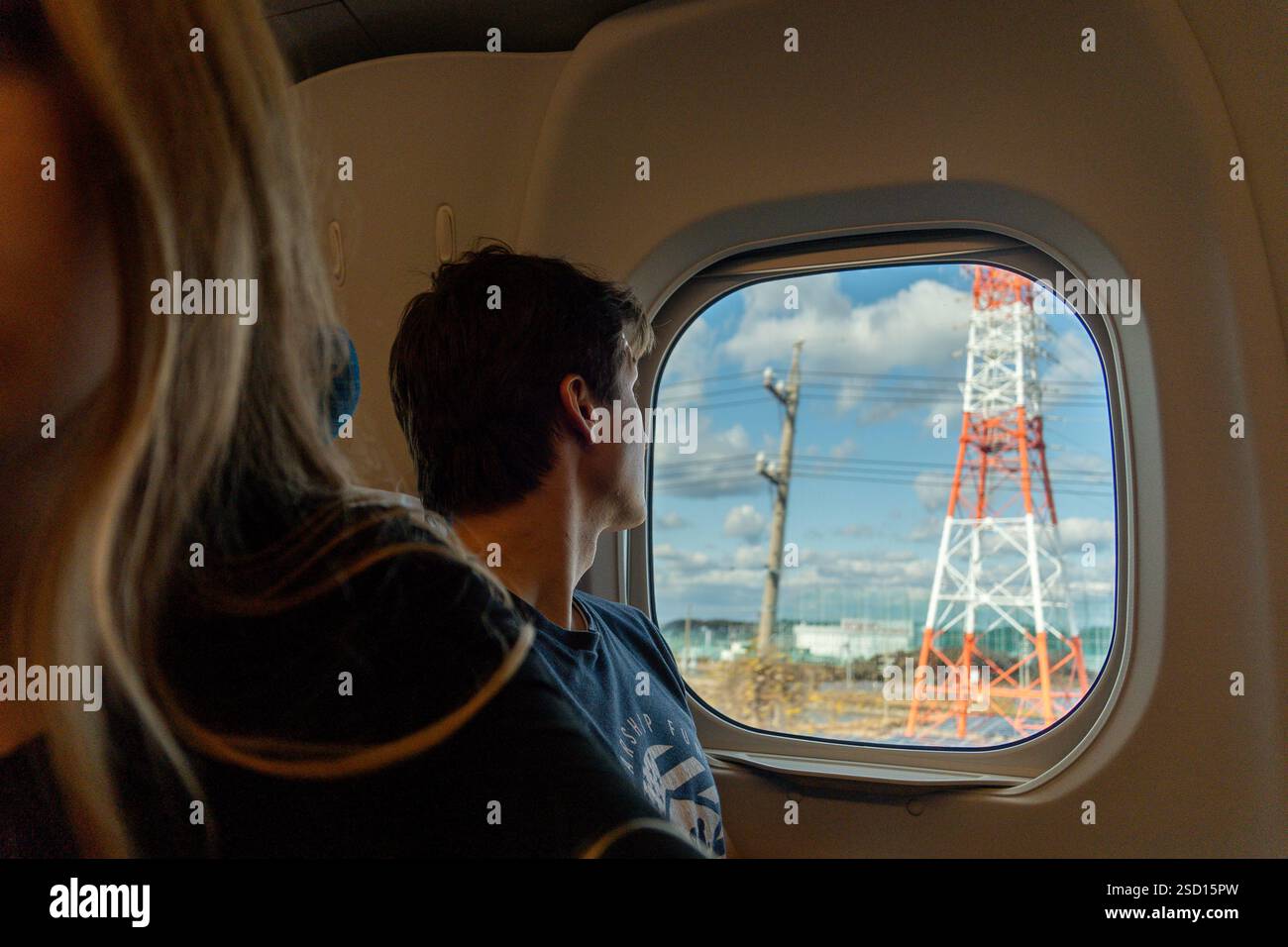 a view through a bullet train window Stock Photo - Alamy