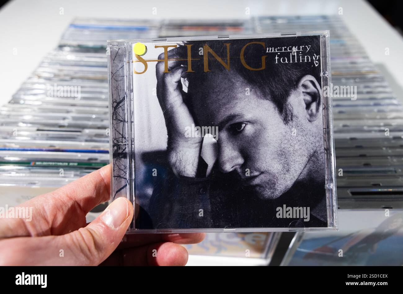 CD album, Sting, Mercury falling Stock Photo - Alamy