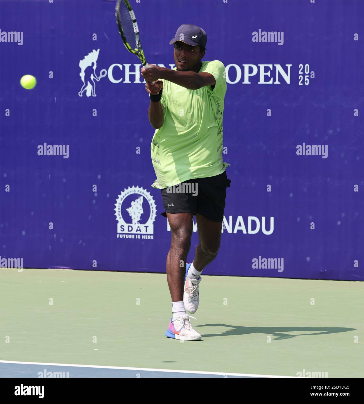 Chennai, Tamil Nadu, INDIA. 7th Feb, 2025. Chennai Open 2025: .Elias ...